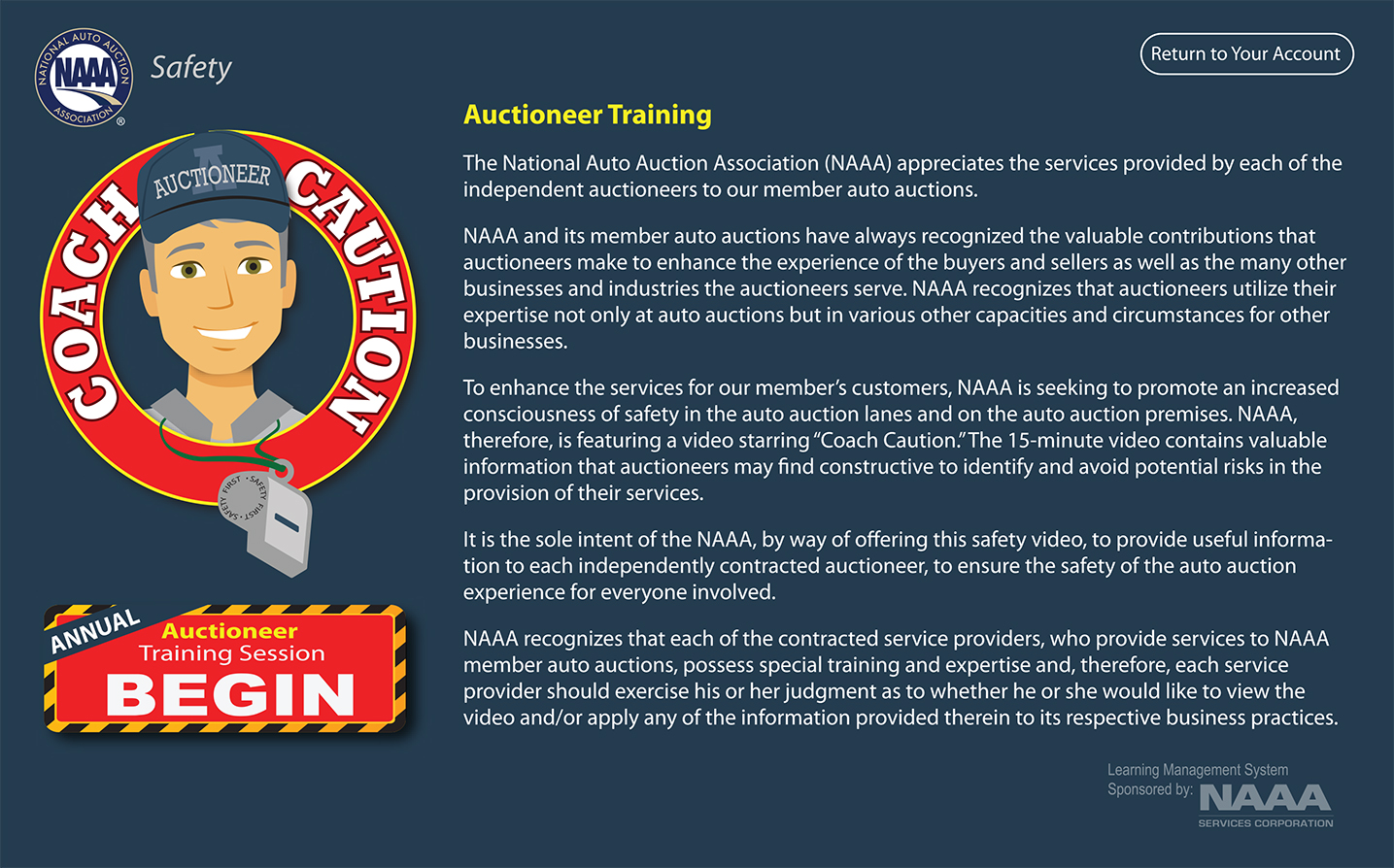 Auctioneer Safety | NAAA